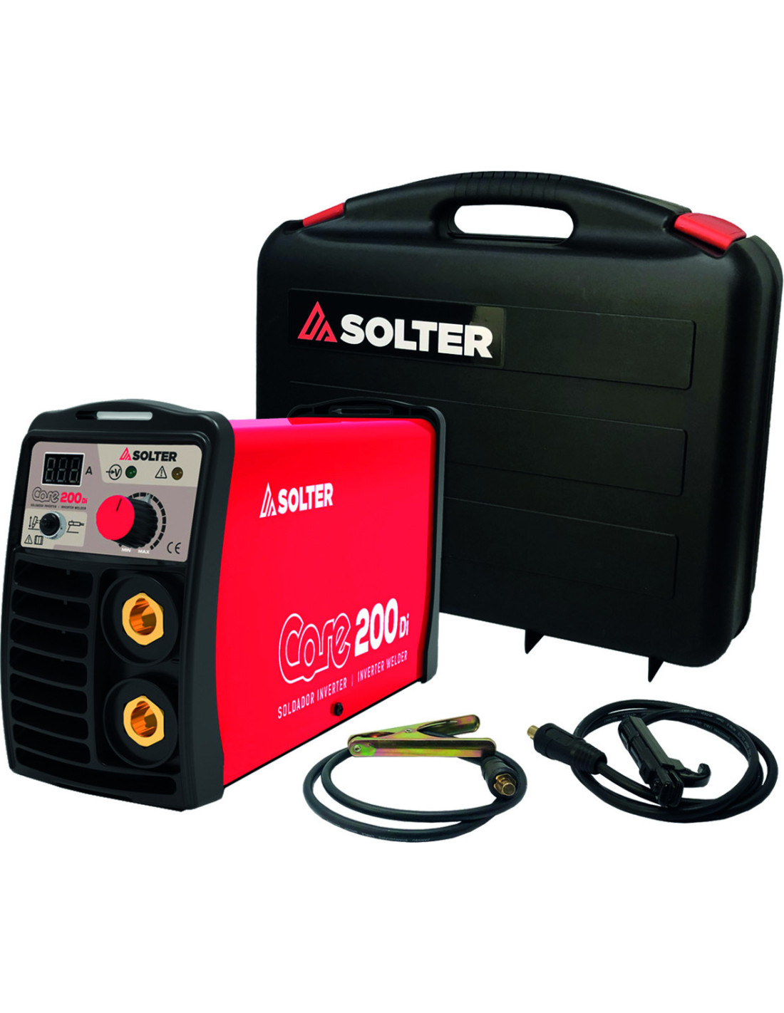 Equipo soldar Inverter CORE 200DI Solter + accesorios
