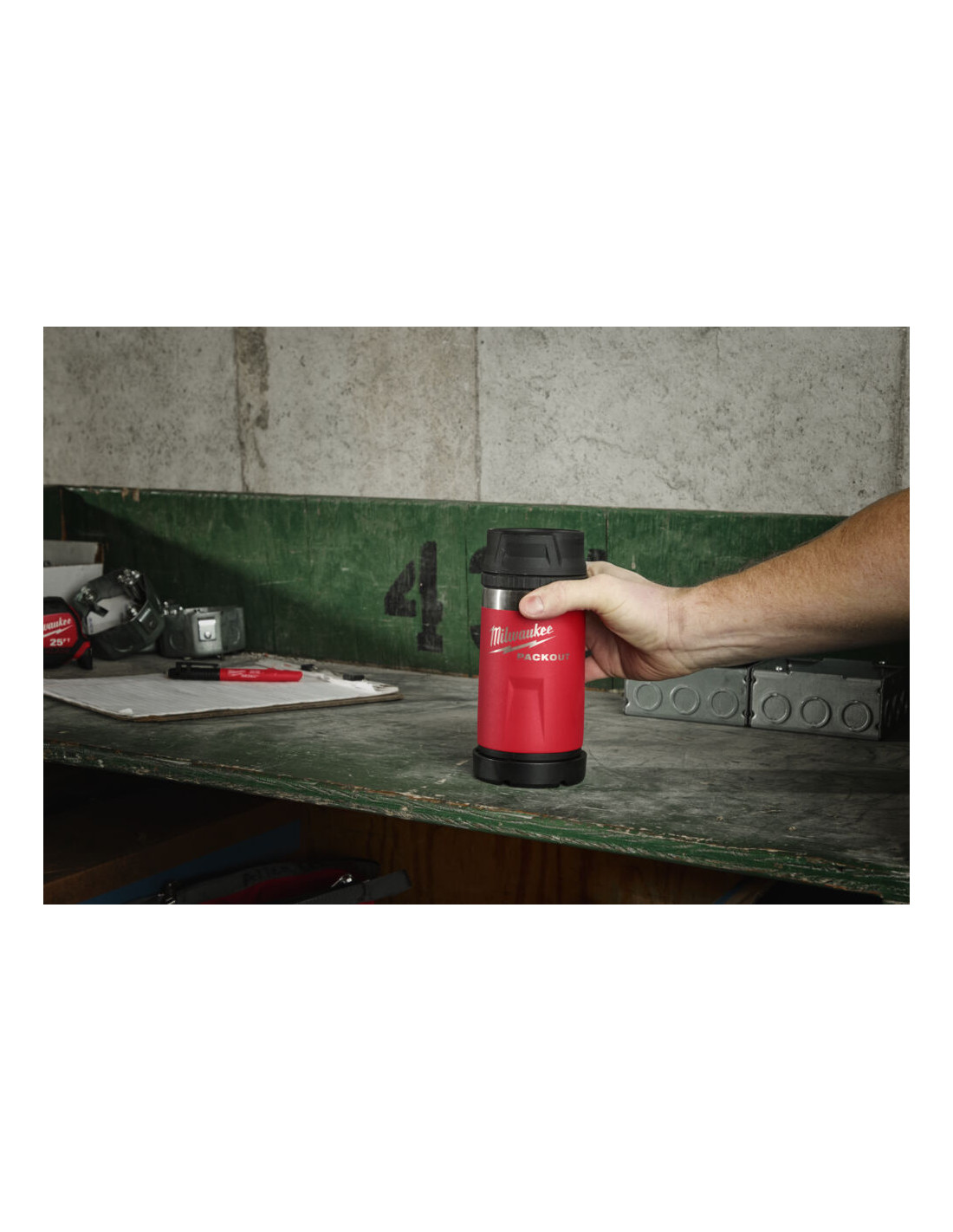 Termo Milwaukee PACKOUT™ de 355ml Color Rojo